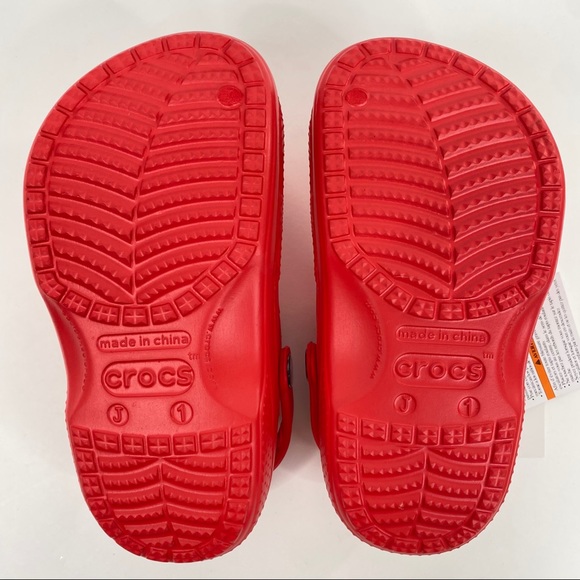 CROCS | Shoes | Crocs Red Elmo Faux Fur Lined Clogs J | Poshmark